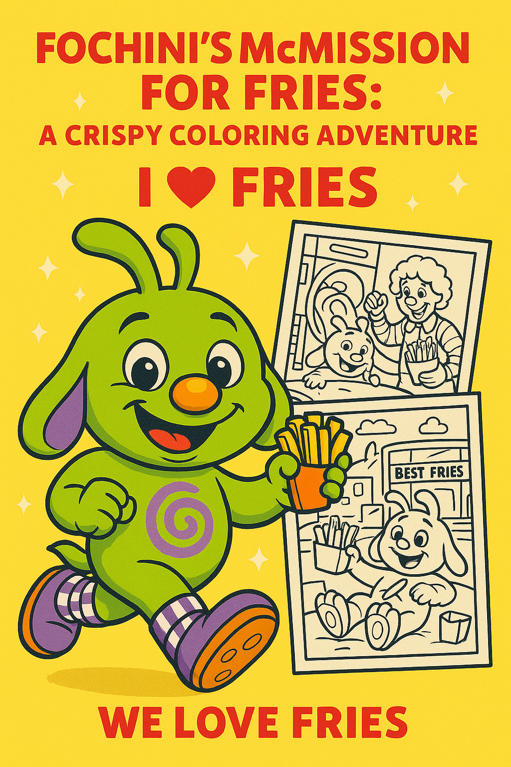 Fochini’s McMission for Fries: A Crispy Coloring Adventure