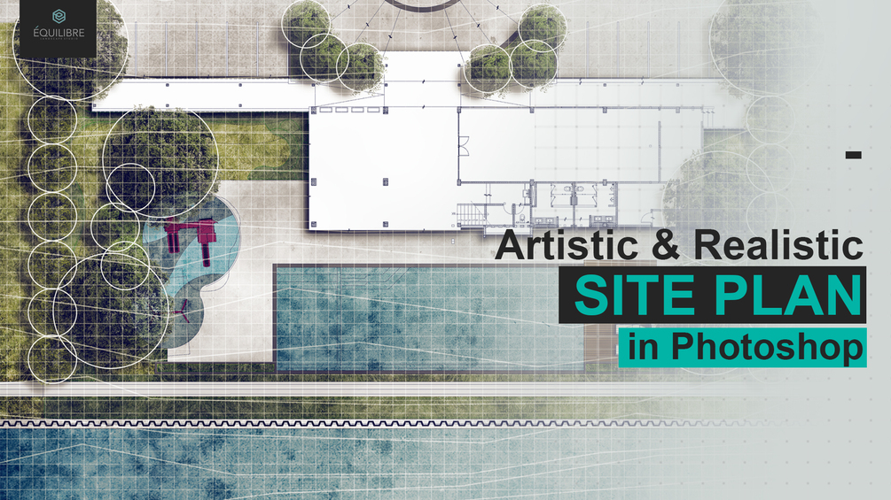 Artistic and Realistic Siteplan - Photoshop File