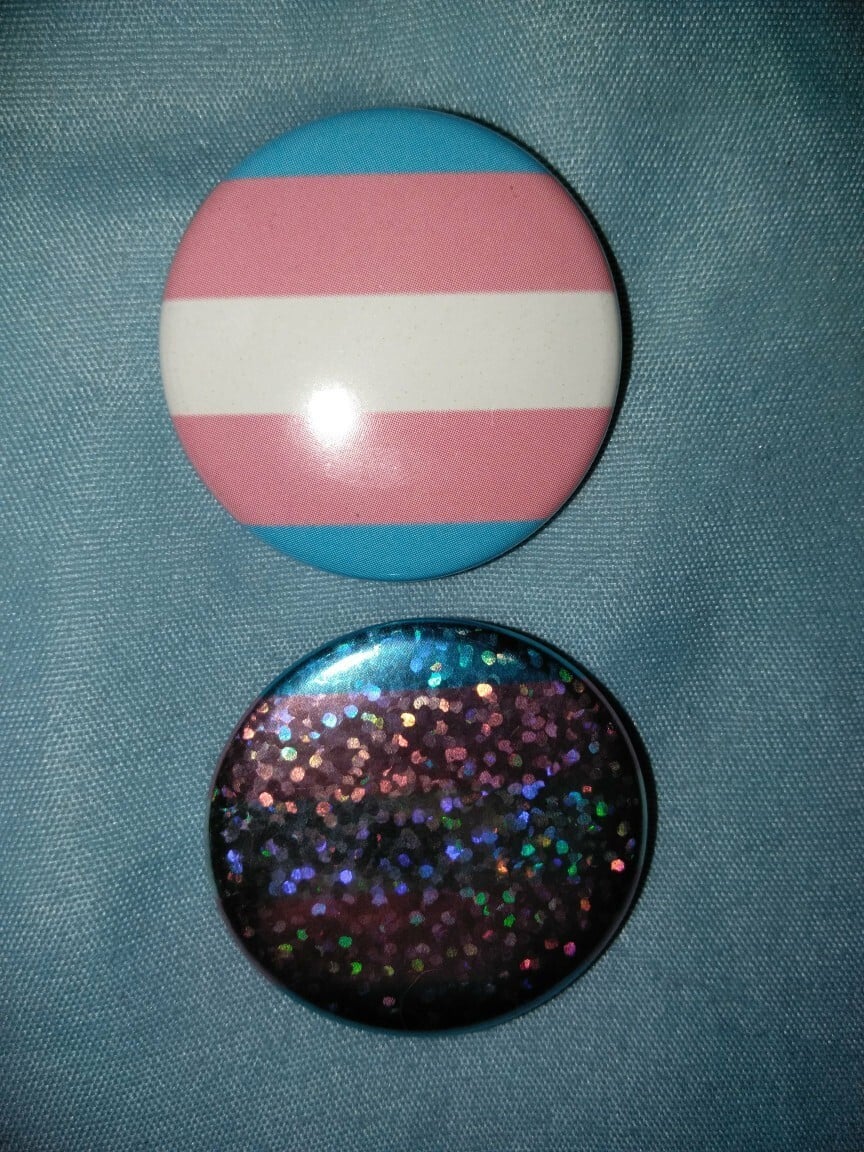 Button: Trans Pride Flag