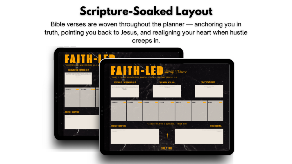 Faith-Led Weekly Planner Pad