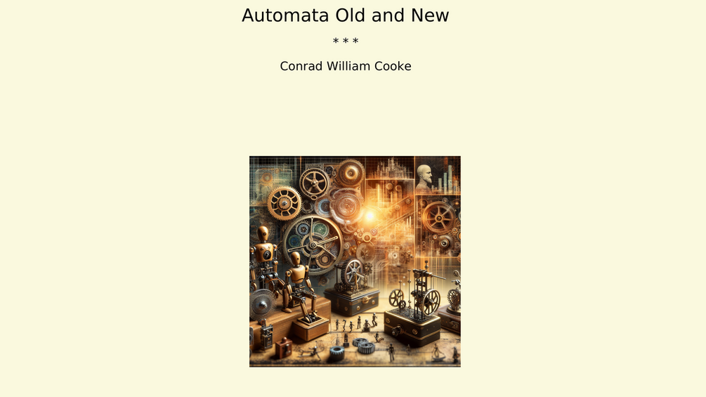 Automata Old and New