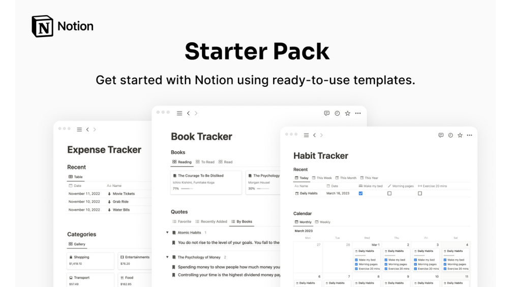 Notion Starter Pack