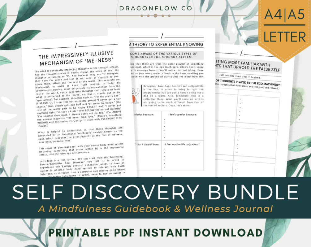 Self Discovery & Wellness Journal: A Mindfulness Guidebook for ...