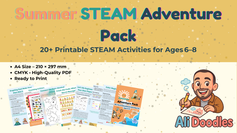 Summer STEAM Adventure Pack (A4): 20+ Printable Science • Technology ...