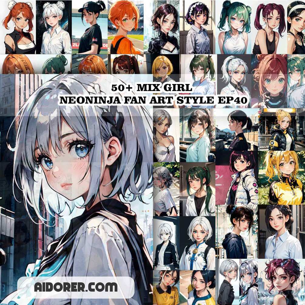 50+ MIX GIRL NEONINJA FAN ART STYLE EP40