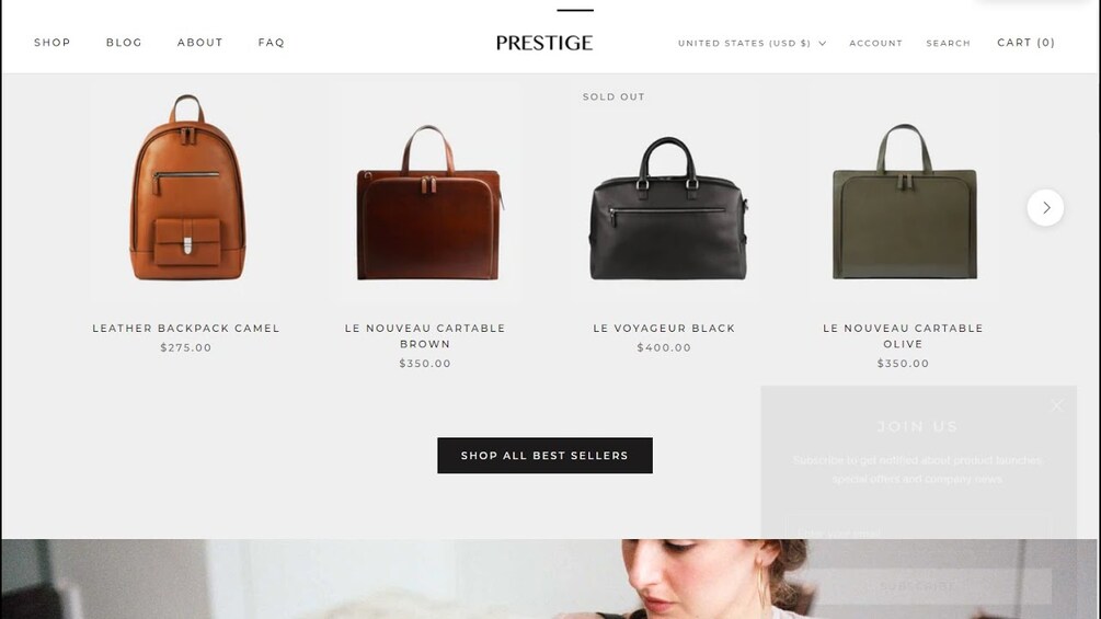 Prestige - Premium Shopify theme.
