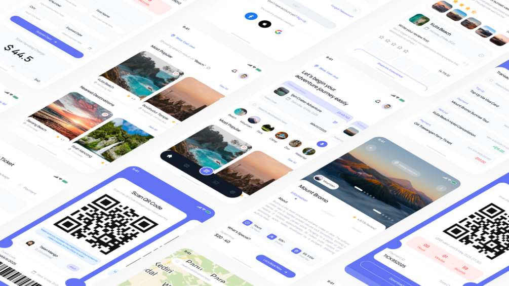 Traveline - Traveling & Ticket Booking Mobile App UI Kit
