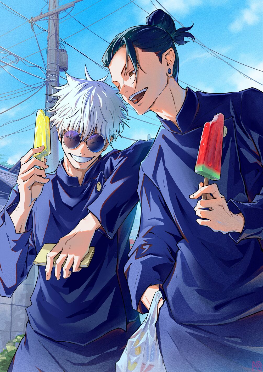 Gojo brothers and their Geto-nyan!