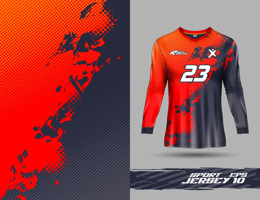JERSEY PATTERN, DESIGN FOR E SPORT, RACING, SOCCER, GAMING, MOTOCROSS ...