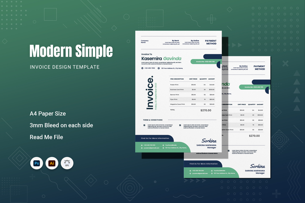Modern Simple Invoice
