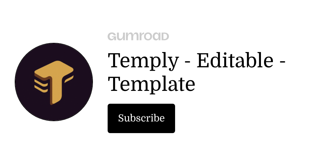 Temply - Editable - Template
