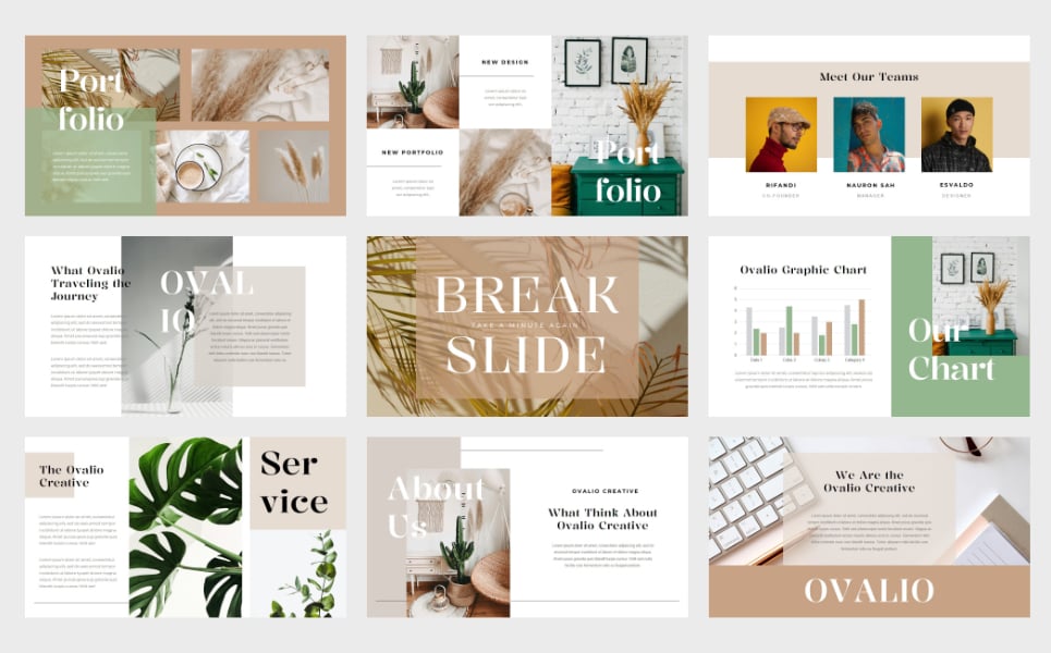 Ovalio – Aesthetic Google Slides Presentation Template