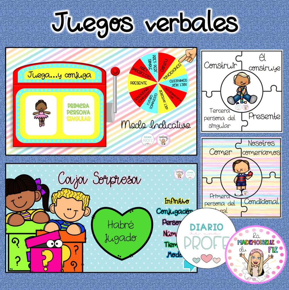 Pack Juegos Verbos