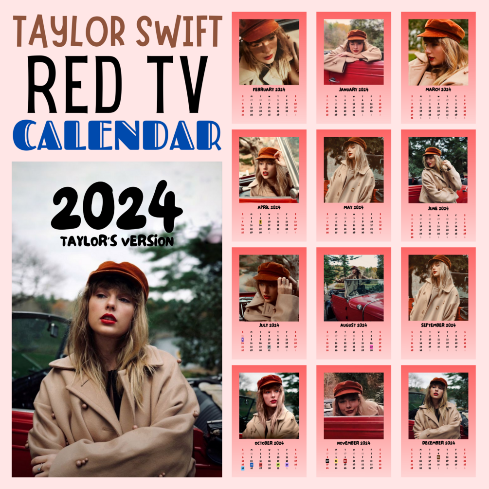 Taylor Swift Red TV Digital Calendar