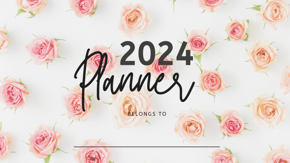 Printable Flower Themed 2024 Planner