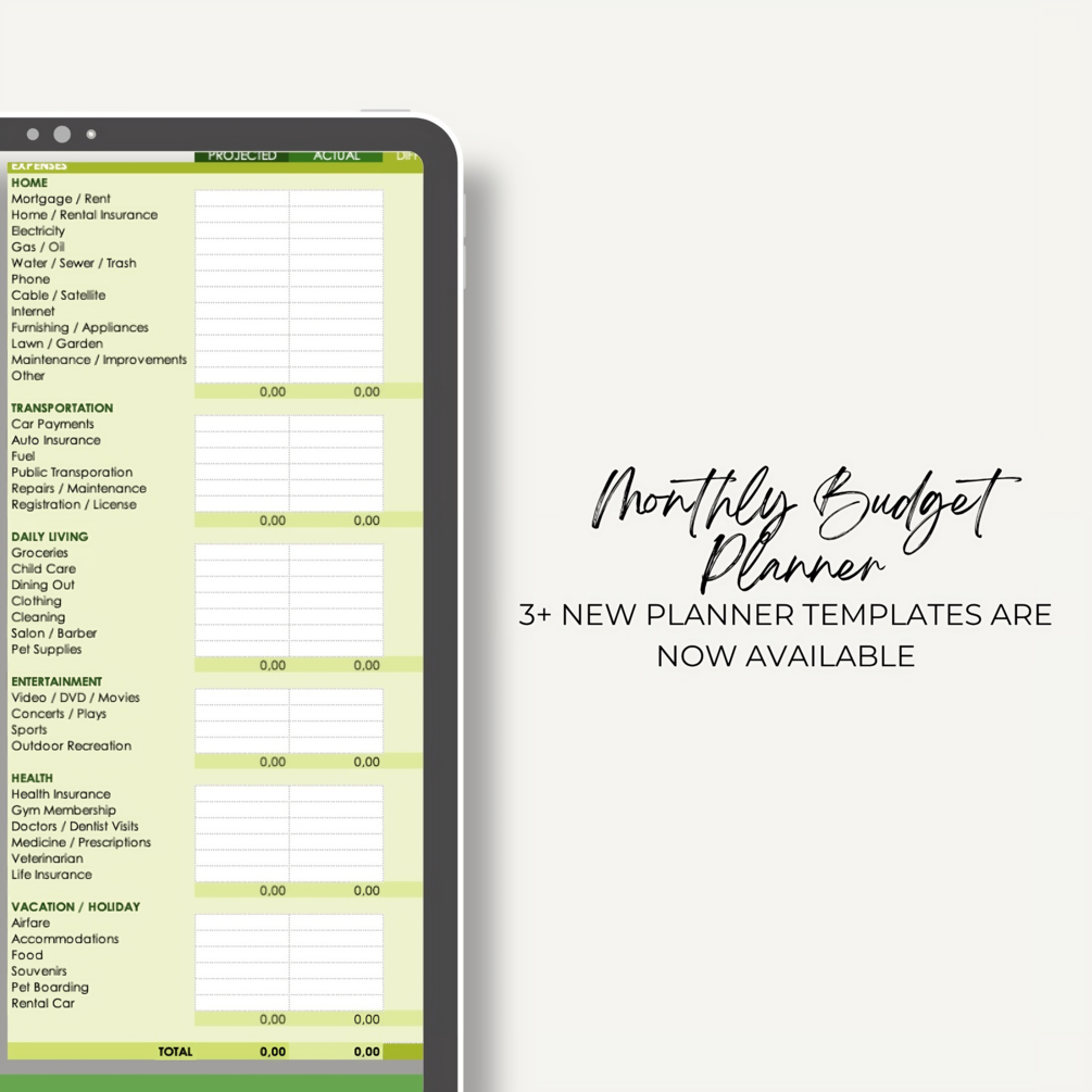 Budget Planning Tool | Google Sheets Template | Manage Finances Easily ...