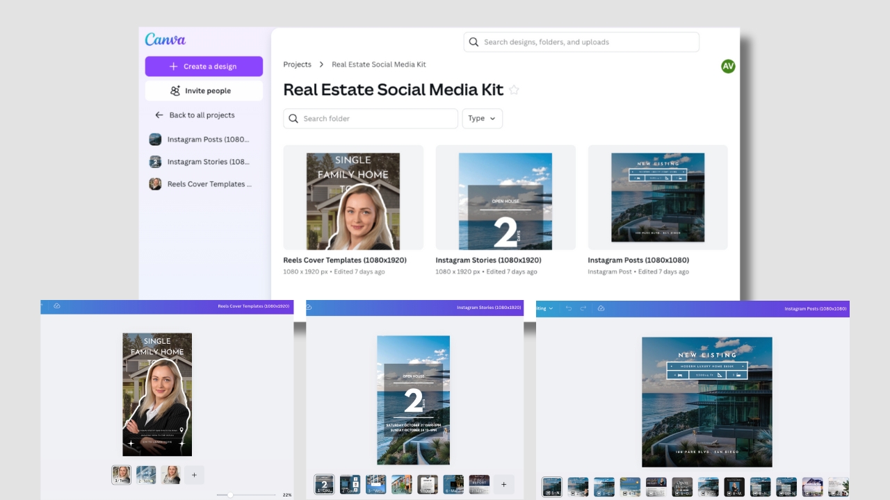 The Realtor’s Plug & Post Canva Kit