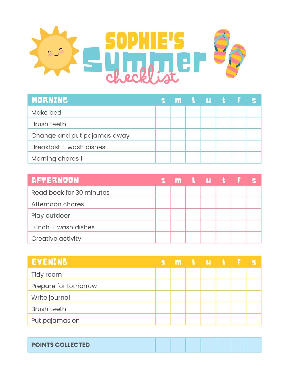 Chore Chart for Kids – 31-Page Printable Responsibility Tracker for ...