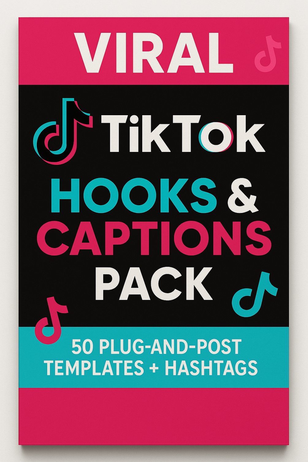 50 Viral TikTok Hooks & Captions Pack — Plug & Post Templates ...