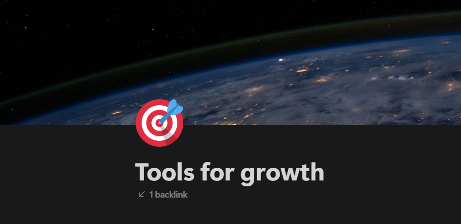 Tools for Growth
