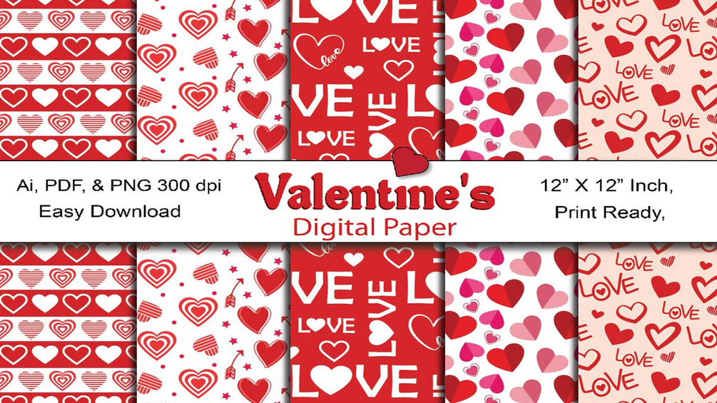 Valentine's Digital Paper