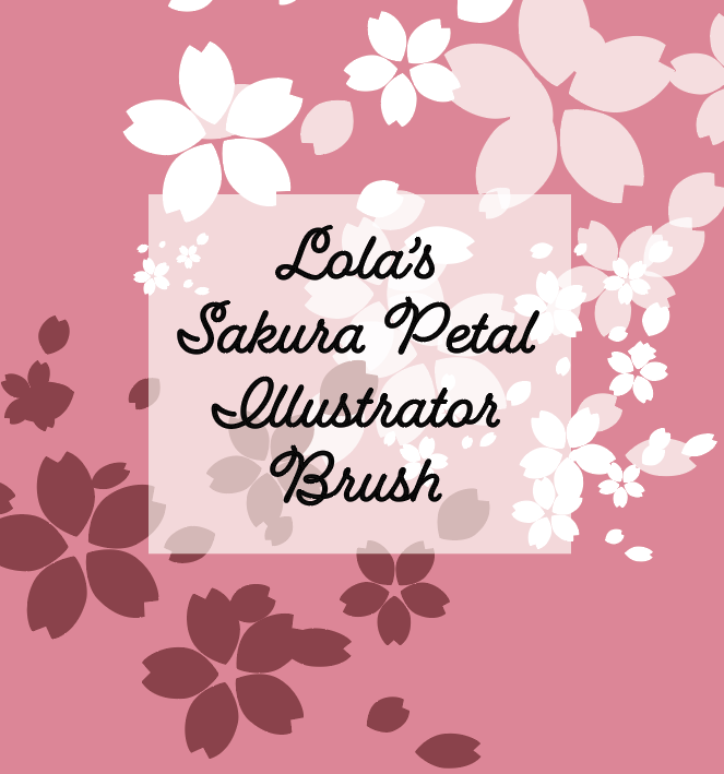 Sakura Petals Brush for Adobe Illustrator
