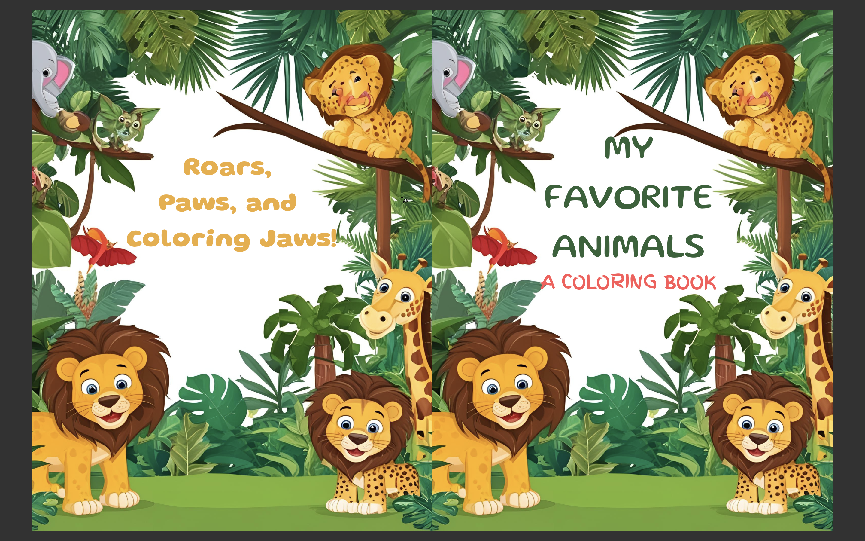 My Favorite Animals: A Coloring Book