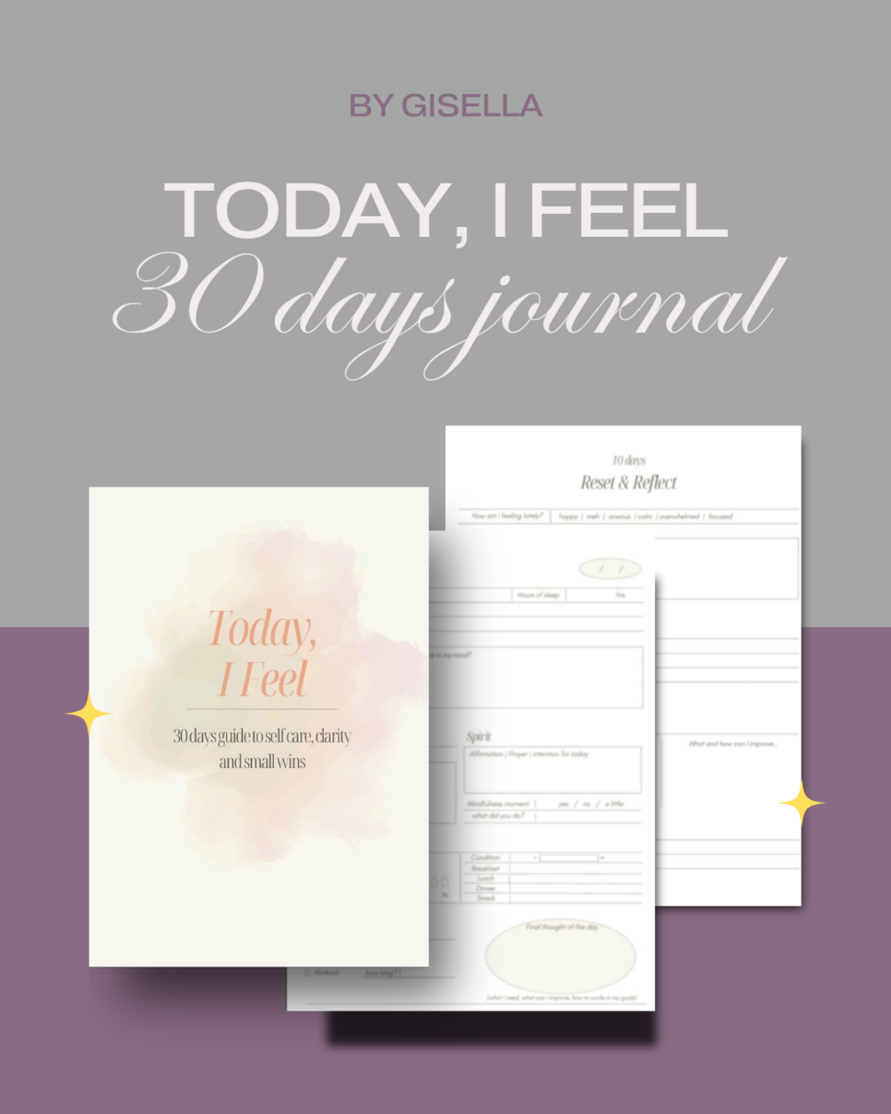 Today, I Feel — 30 days Self-care Journal for mind, body and soul