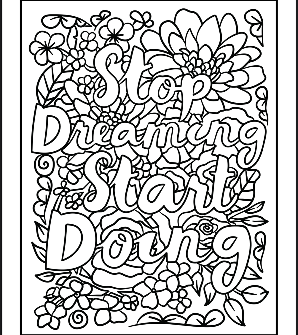 Adult colouring book