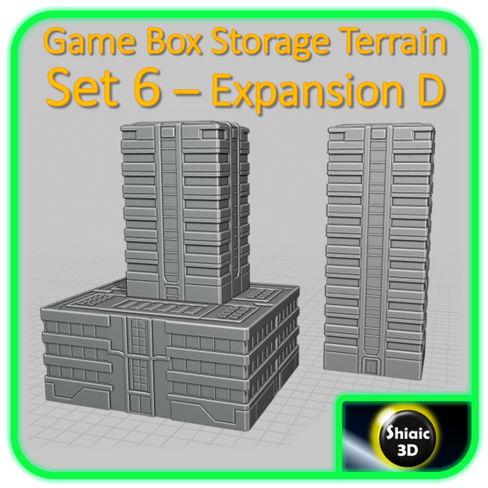 Game Box Storage Terrain - Set 6 – Expansion D