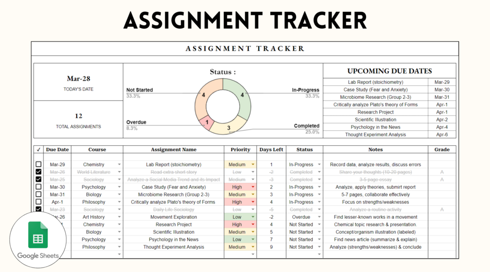 Assignment Tracker