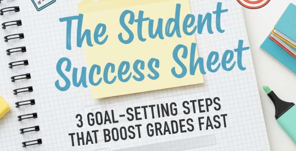 The Student Success Sheet - 3 Goal Setting Steps to Boost Grades Fast