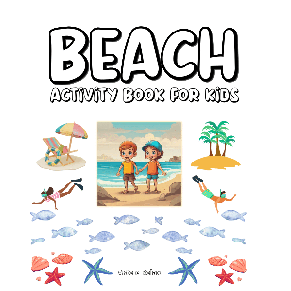 Beach activity book for kids