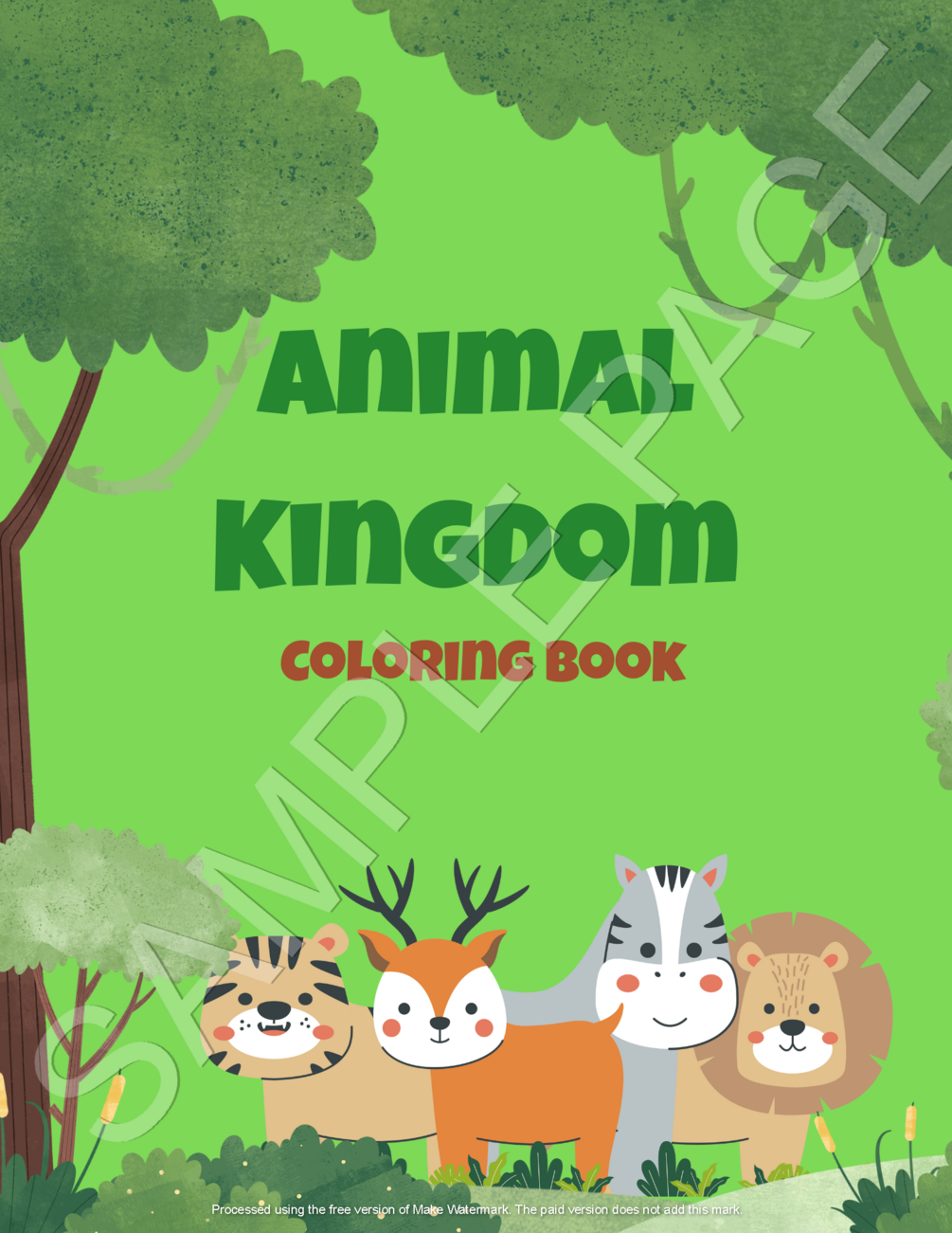 Animal Kingdom Coloring Book