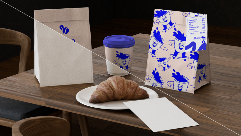 Cafe Branding Realistic Mockup