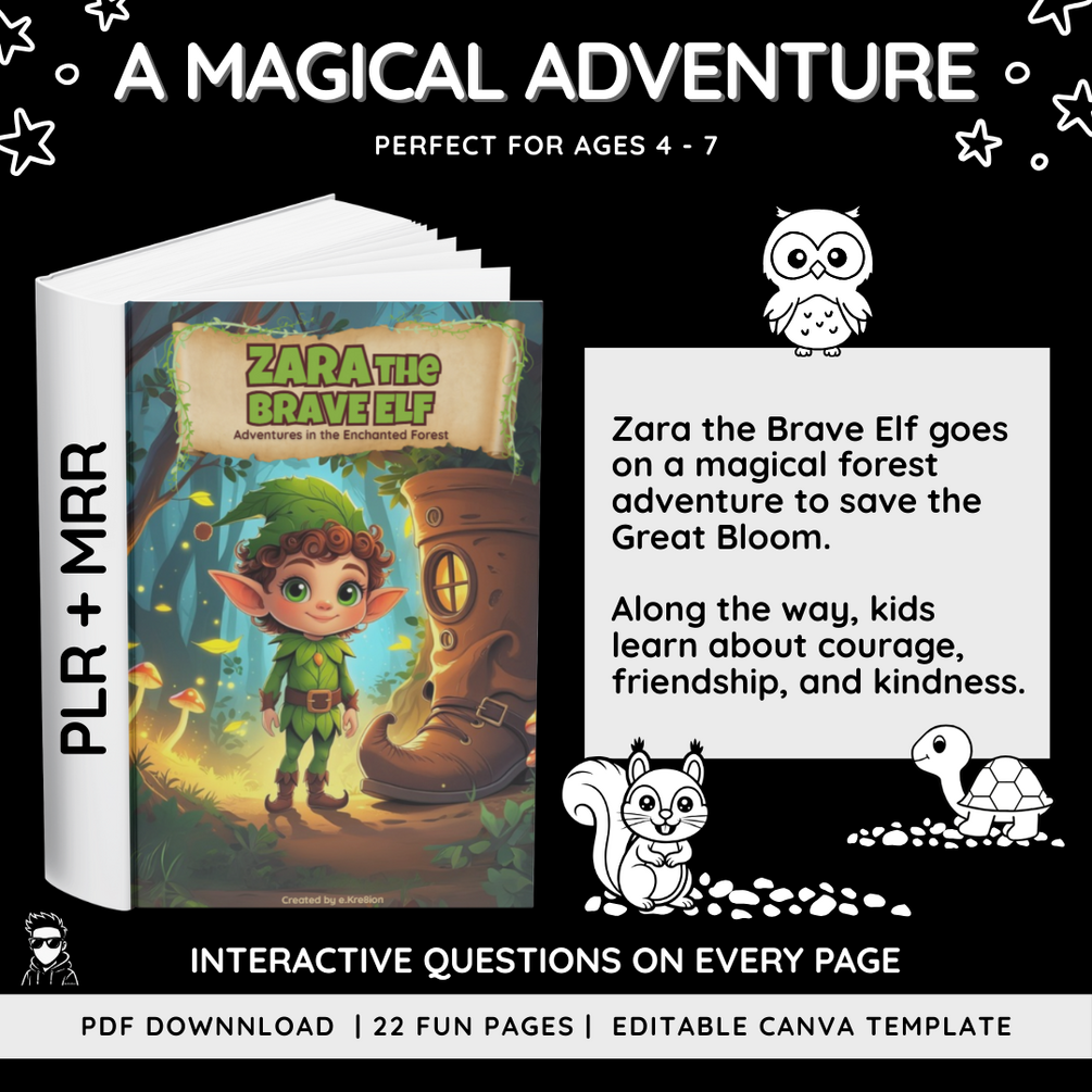 Zara the Brave Elf: Adventures in the Enchanted Forest (Editable ...