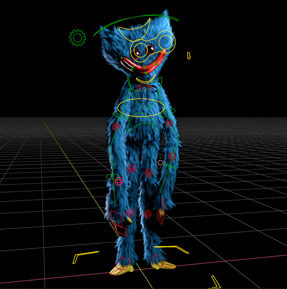 Huggy Wuggy (Poppy Playtime: Chapter 4) Rig.