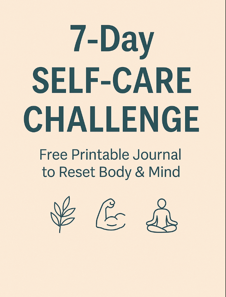 7-Day Self-Care 7 Home Fitness Challenge (Printable journal)