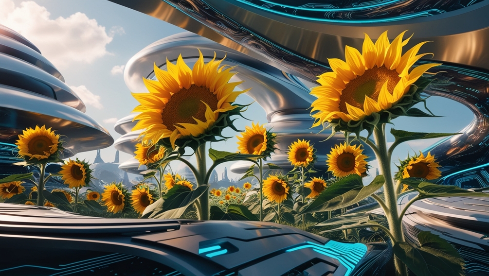 🌞 Illuminate Your Space with Futuristic Sun Image 🌟