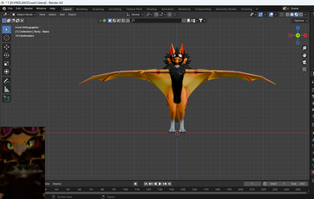 Neon Bat / Fox VRChat Avatar