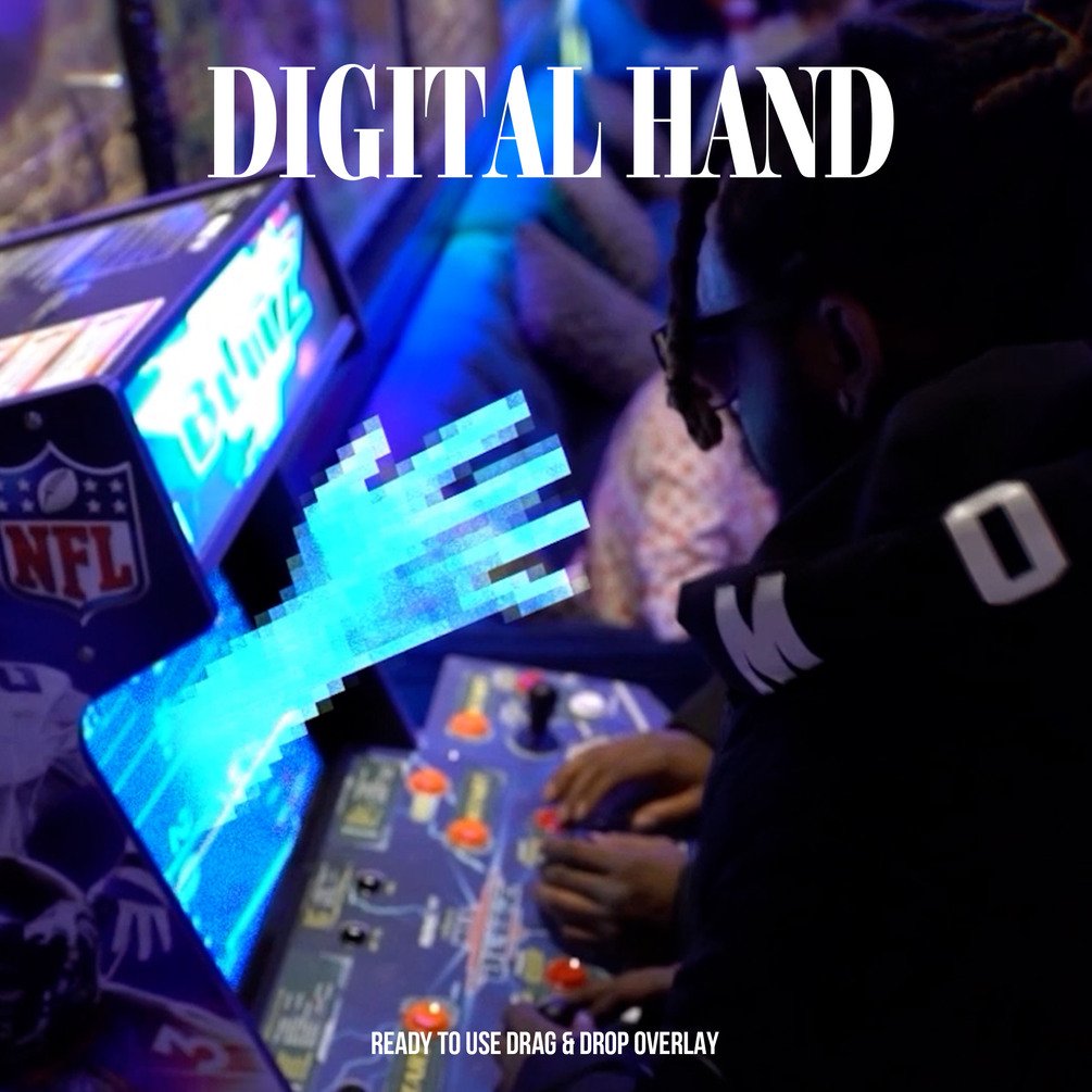 [$1] Drag & Drop Digital Hand Overlay