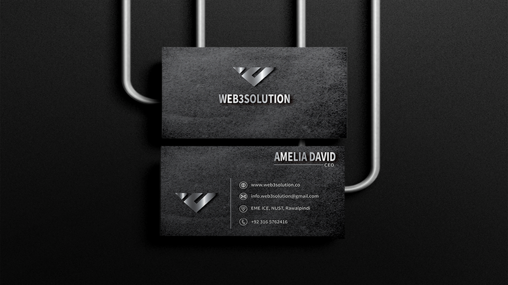 luxury Dark Business card design