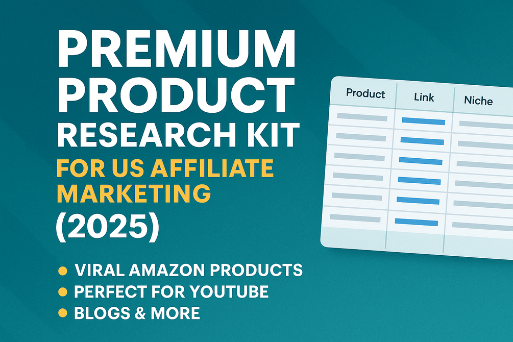 Premium Product Research Kit for US Affiliate Marketing (2025)