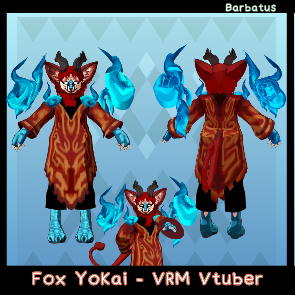 Fox Yokai VRM model