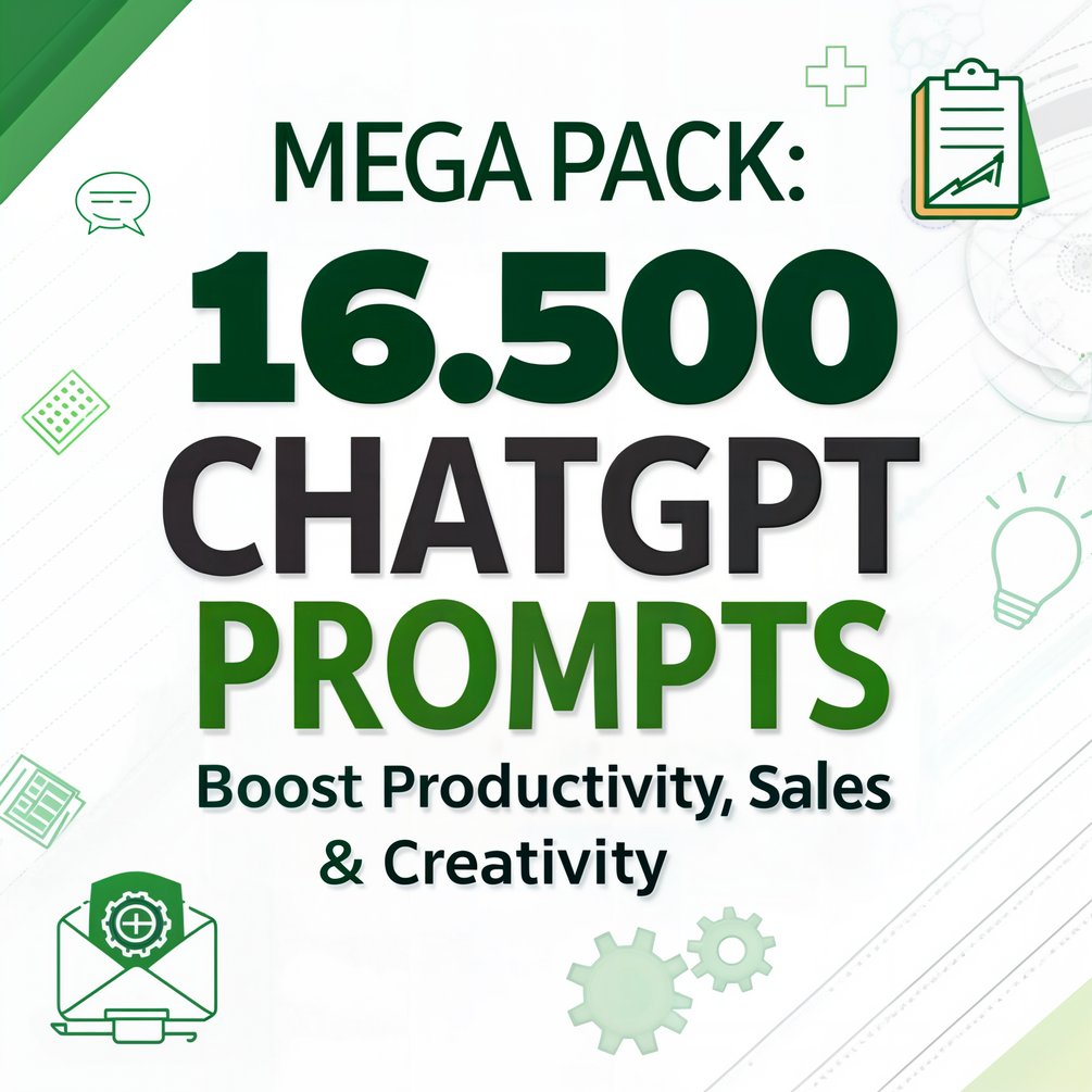 mega pack : 16,500 ChatGPT prompts -Ready to use