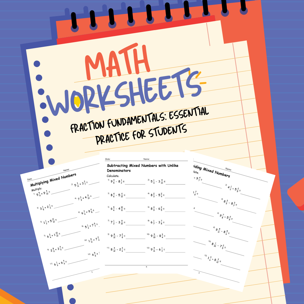 Mastering Fractions: Addition, Subtraction, Multiplication & Division