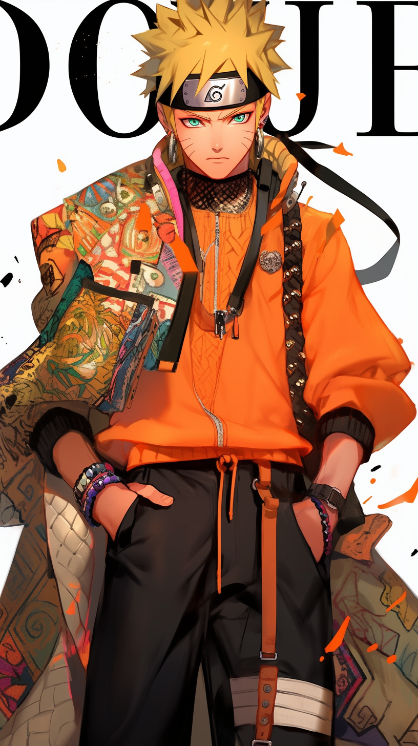 Naruto X Fashion Magazines - 4K Wallpaper