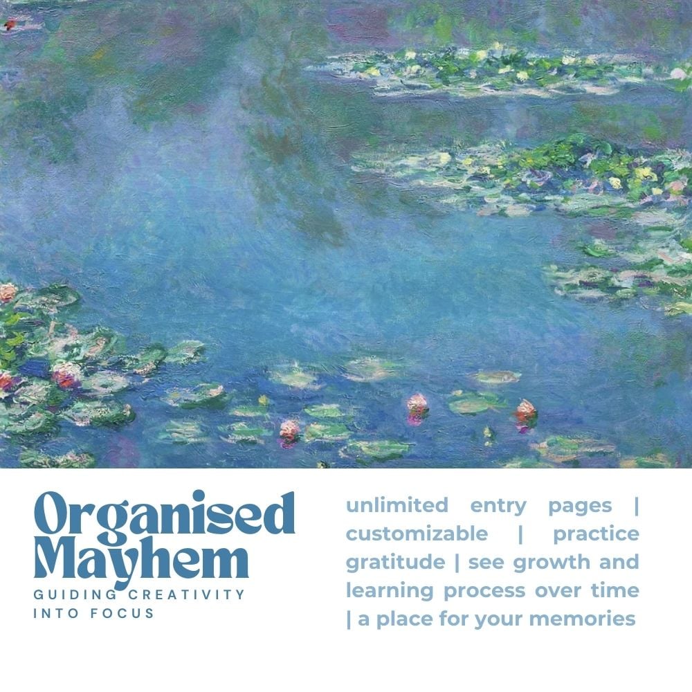 Notion Template Memory Entries, Claude Monet Edition