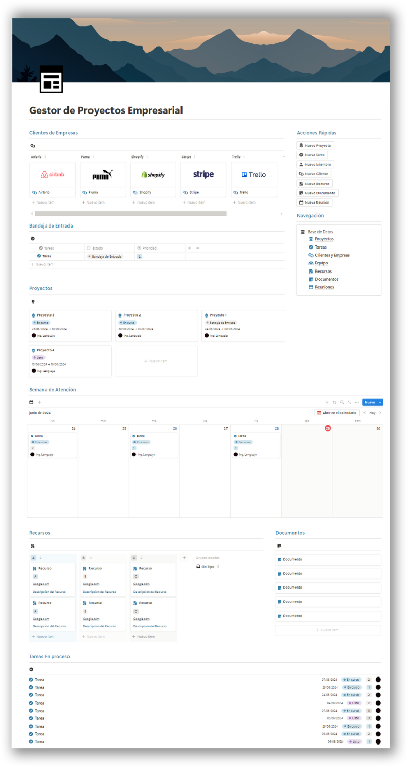 Gestor de Proyectos Avanzado