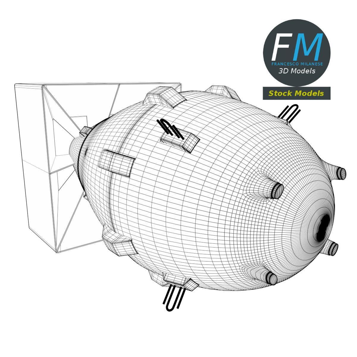 3D MODEL - Fat Man nuclear bomb